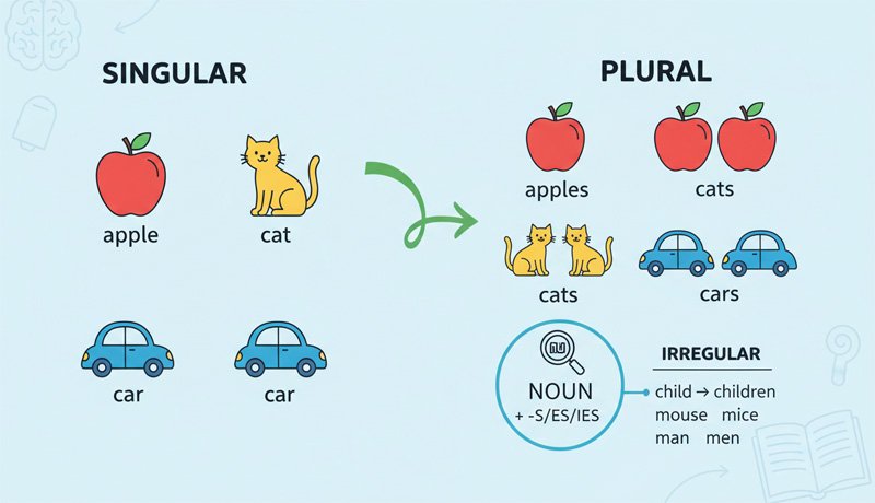 Mastering Singular and Plural Nouns in English Grammar - englishnotation.com