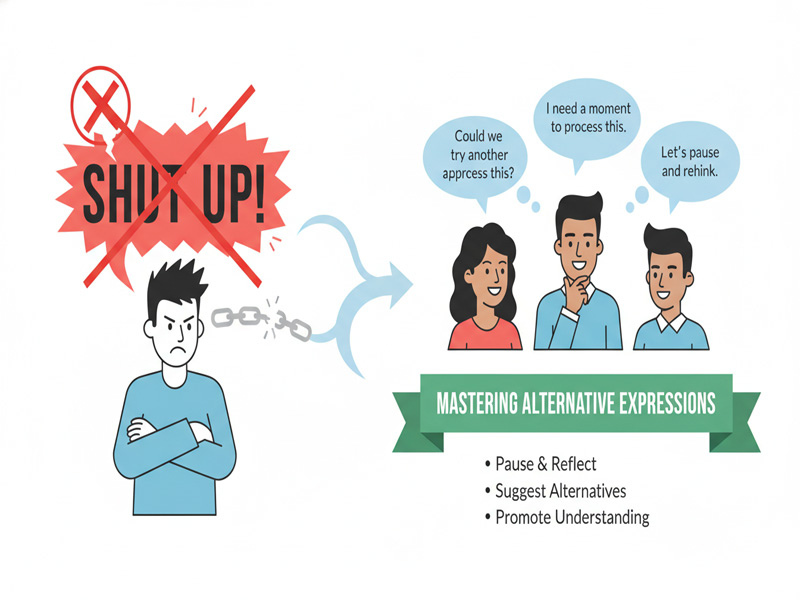 Beyond "Shut Up": Mastering Alternative Expressions - englishnotation.com