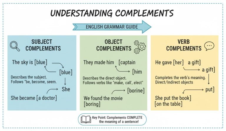 Understanding Complements: A Comprehensive English Grammar Guide - englishnotation.com