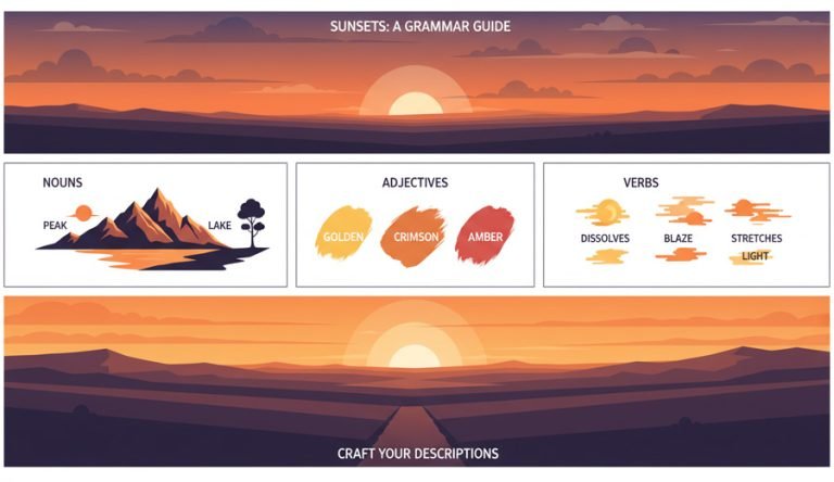 Describing Sunsets: A Grammar Guide to Vivid Language - englishnotation.com